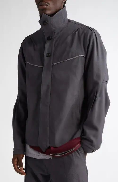 Kiko Kostadinov Ohne K-Dart Jacket In Iron Grey - 70% Off